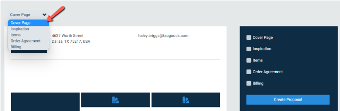 How To: Create a Proposal Cover Page – TapGoods