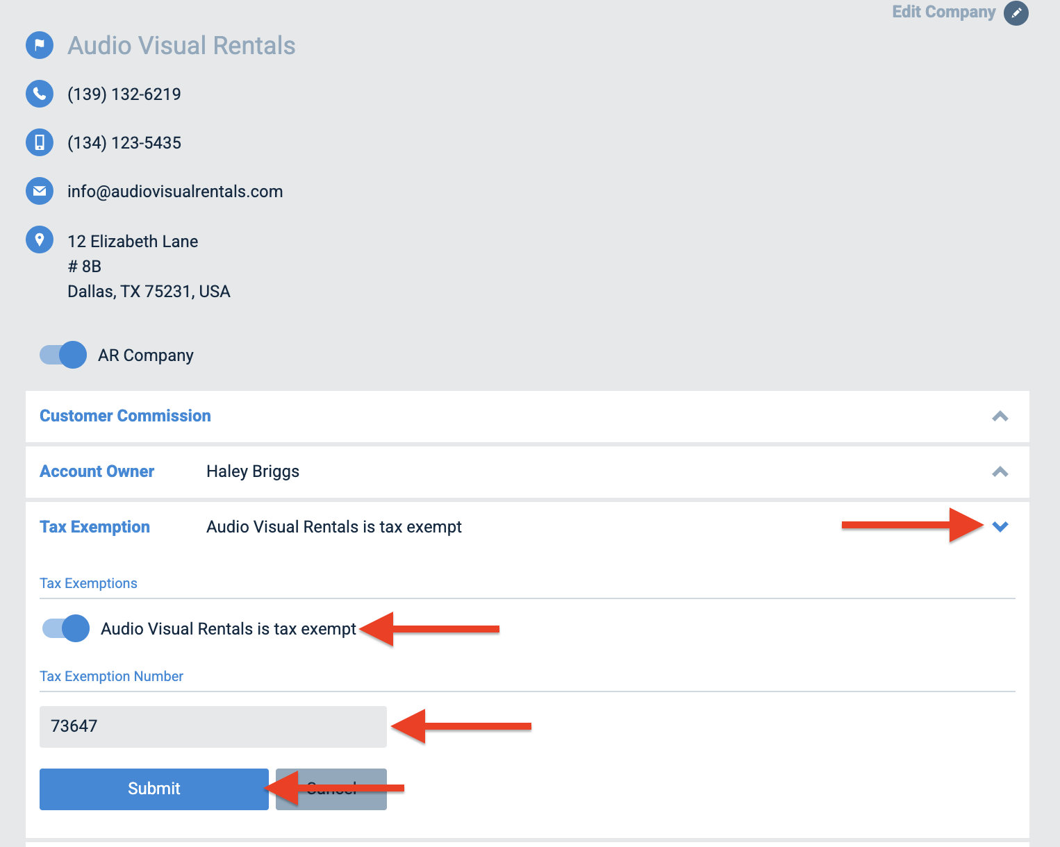How To: Make a Company Tax Exempt – TapGoods
