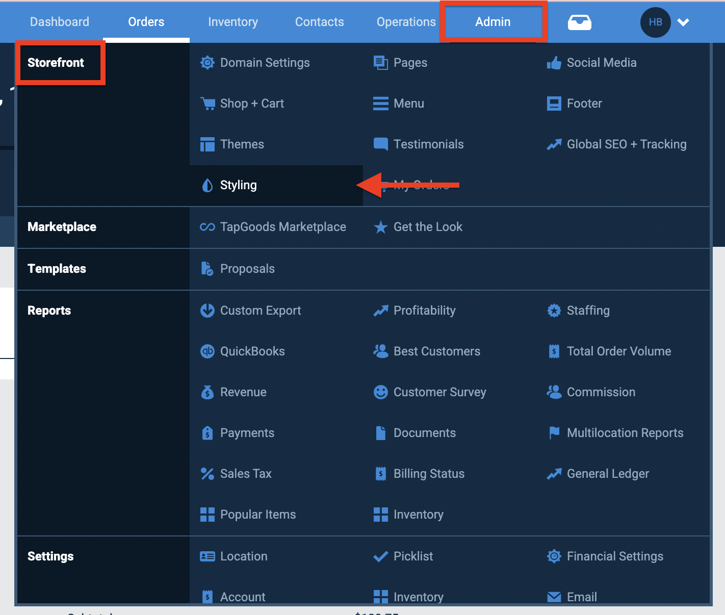 How To: Change Your Storefront Colors – TapGoods