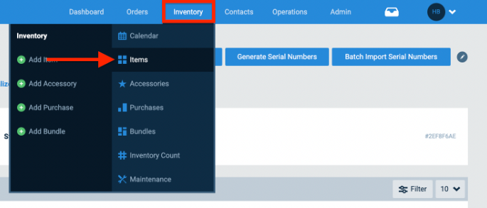 How To: Apply Bulk Actions to Serialized Items on the Items Page – TapGoods