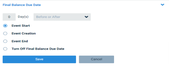 Order Settings: Final Balance Due Date – TapGoods