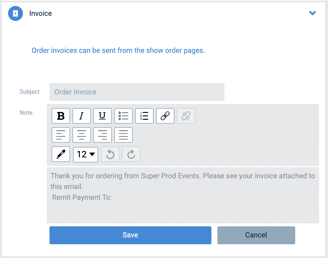 Email Template: Invoice Emails – TapGoods