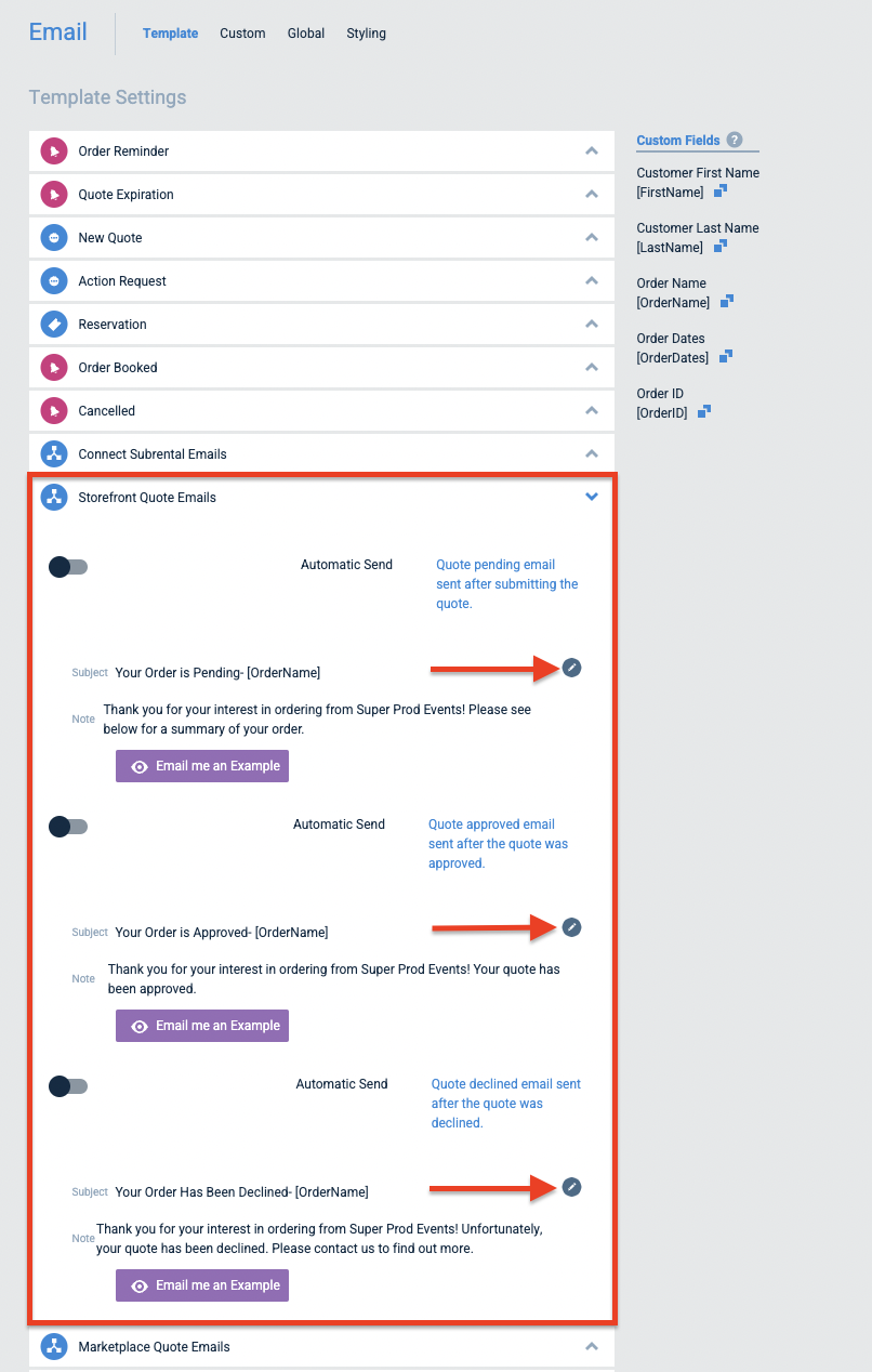 Email Template: Storefront Quote Emails – TapGoods