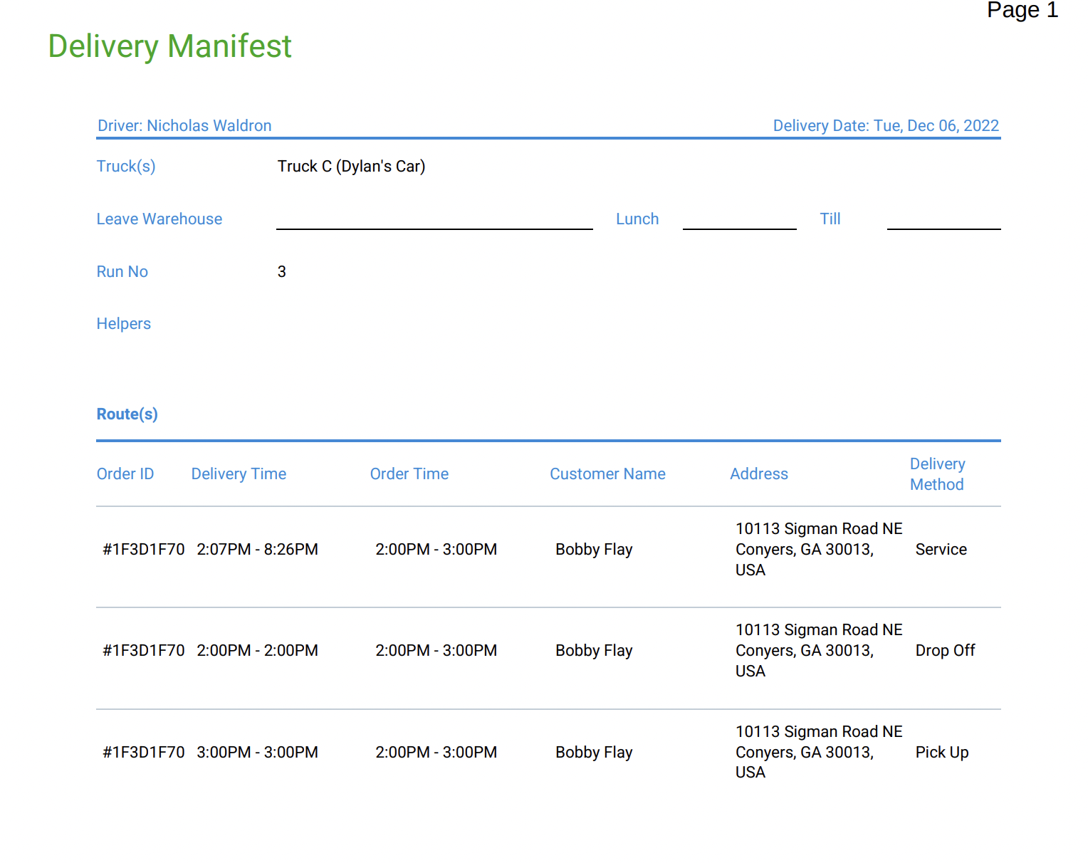 What is Delivery Manifest in TapGoods PRO? – TapGoods