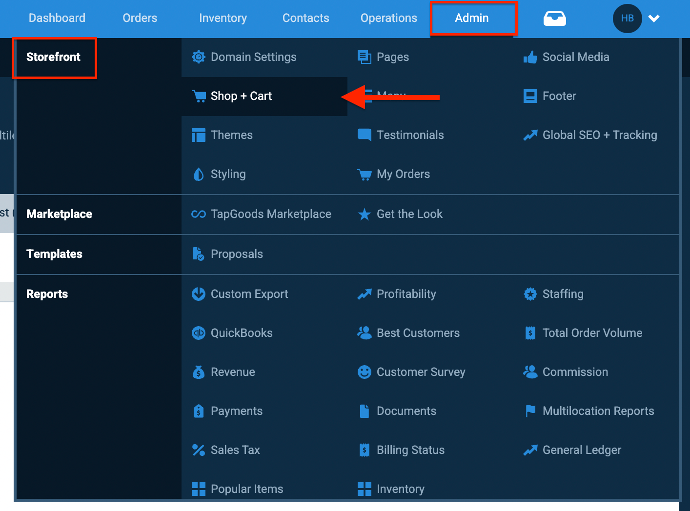 How To: Link to your Storefront Shop – TapGoods
