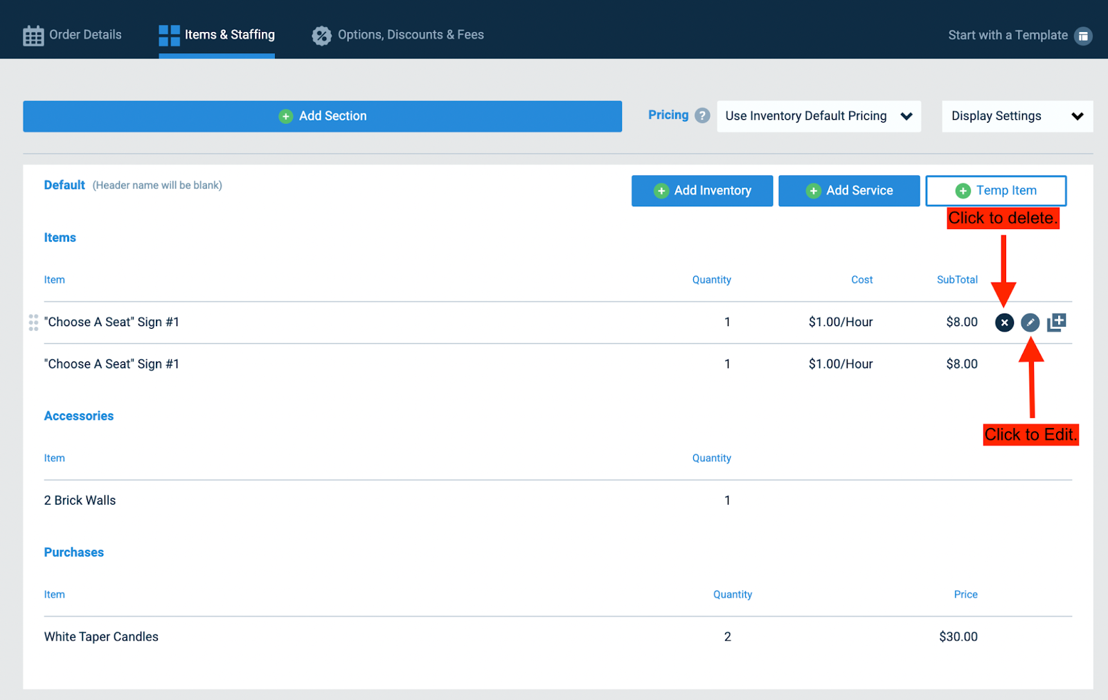 How to: Add Inventory to an Order – TapGoods