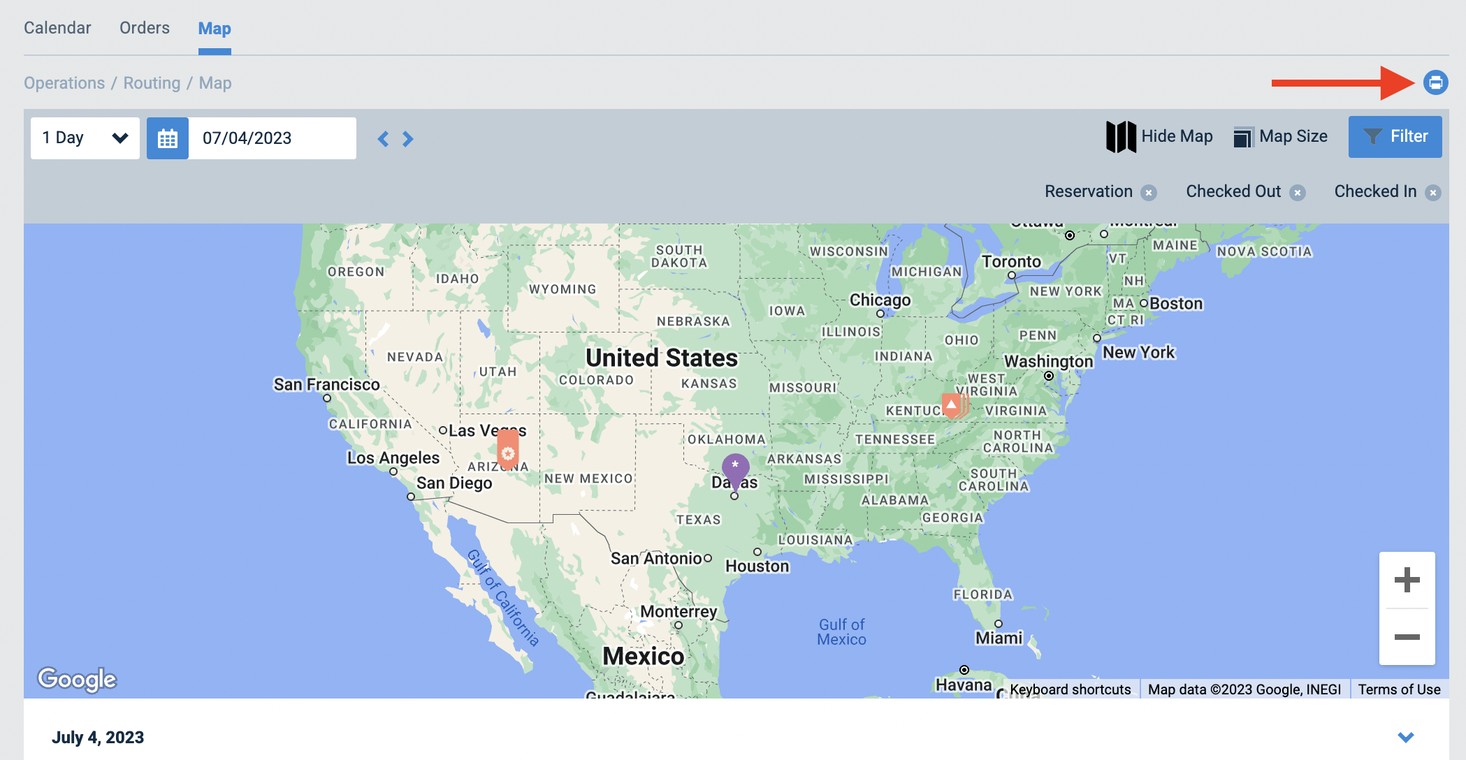 How To: Print Route Details on the Routing Map – TapGoods