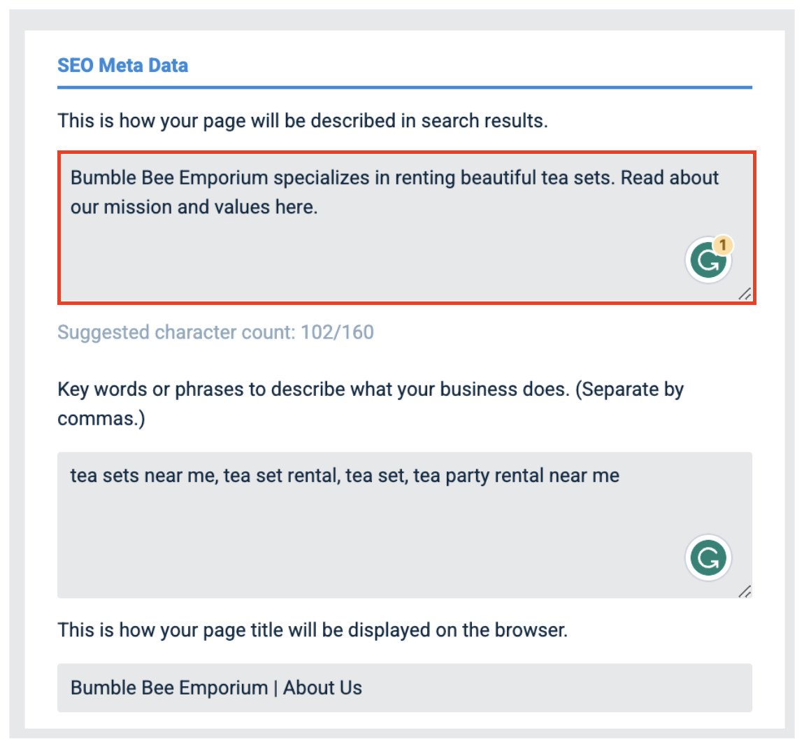 How To: Add SEO Meta Data to Pages of Storefront – TapGoods