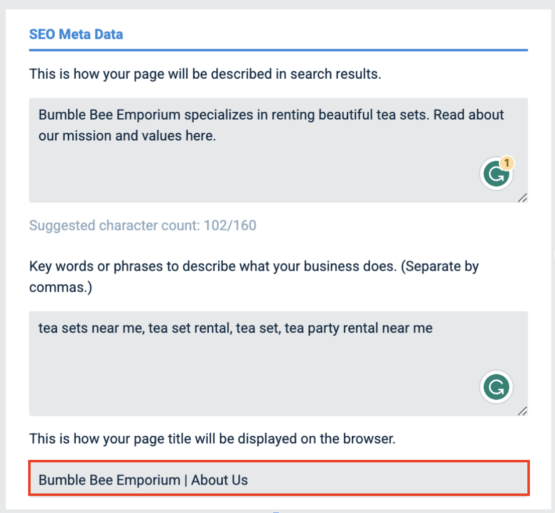 How To: Add SEO Meta Data to Pages of Storefront – TapGoods