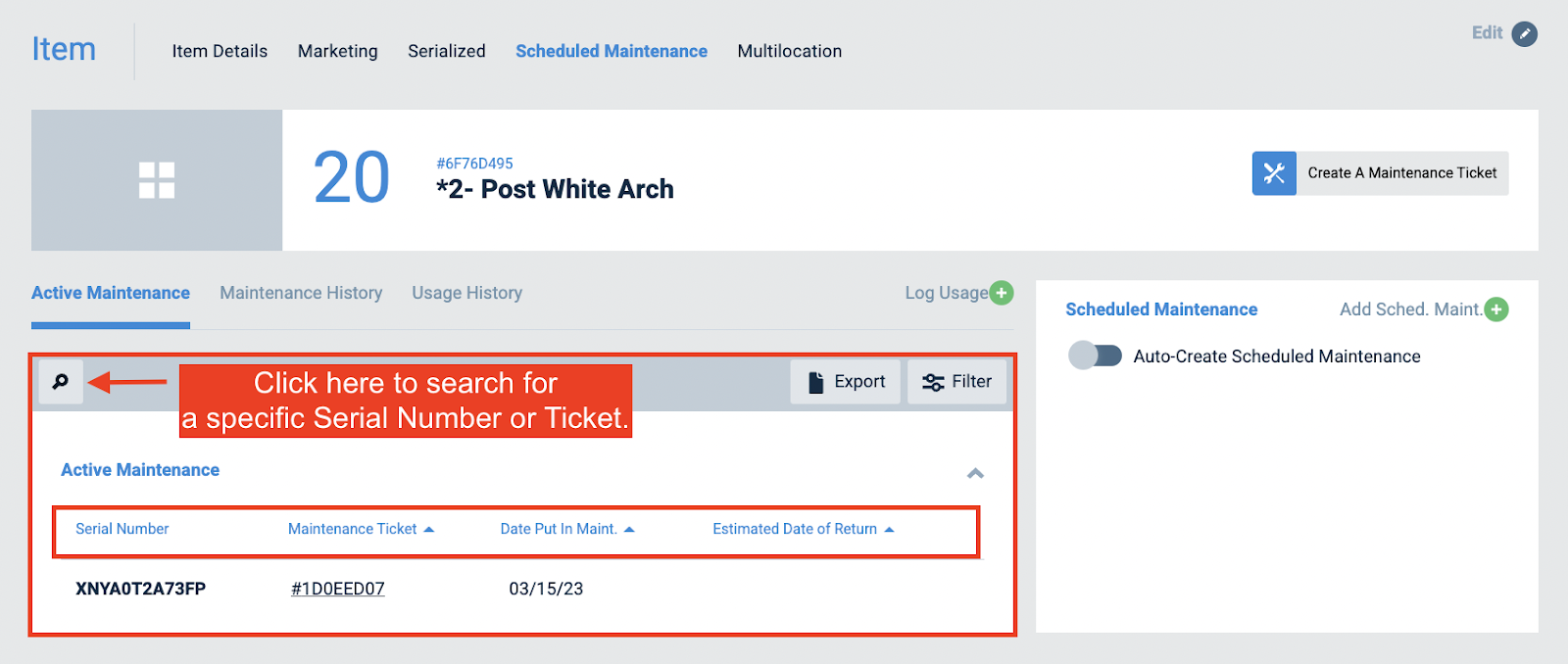 Tracking Active Maintenance in Scheduled Maintenance – TapGoods