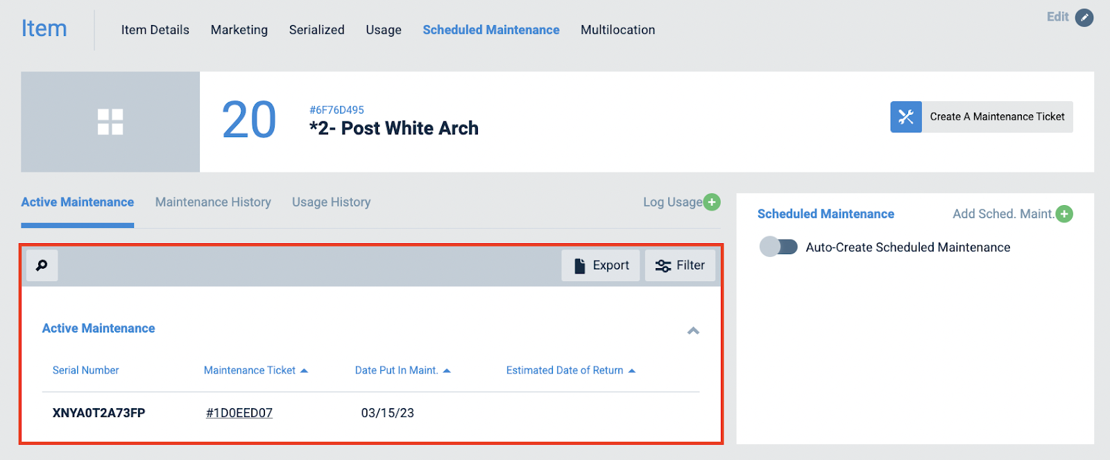 How To: Create a Maintenance Ticket in Scheduled Maintenance – TapGoods