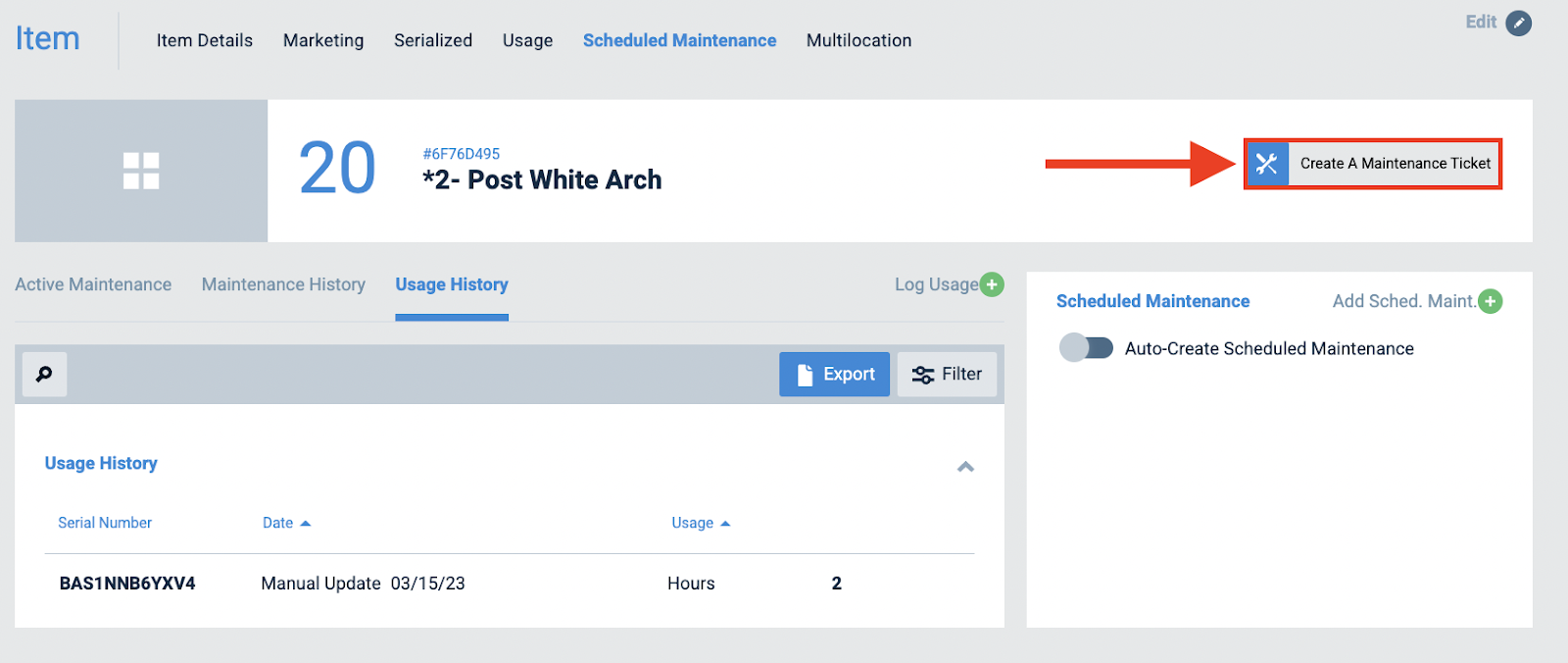 How To: Create a Maintenance Ticket in Scheduled Maintenance – TapGoods
