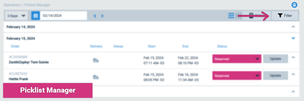 Filters for Picklist Manager – TapGoods