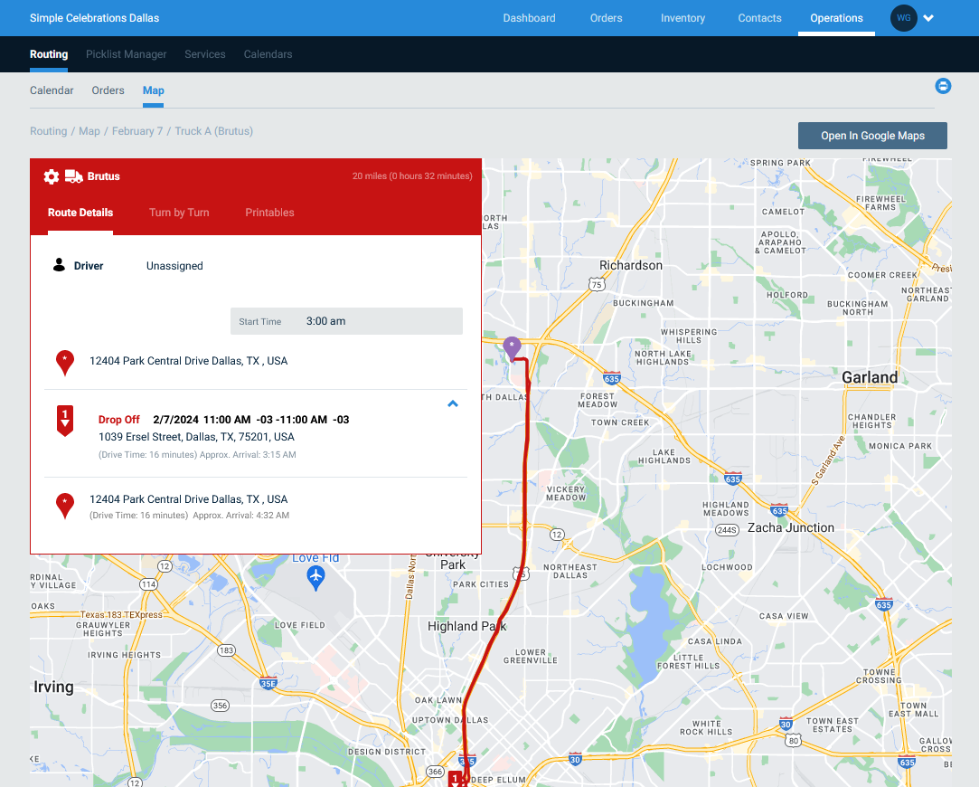 Partial Users’ View of Routing – TapGoods