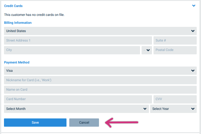 How to: Add Credit Cards to Company Details – TapGoods