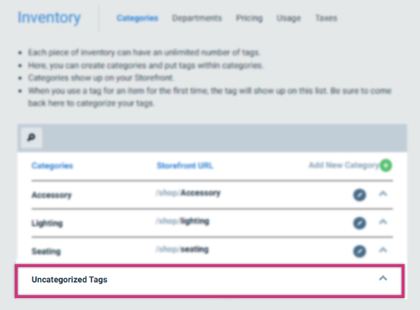 How To: Add Tags to Inventory Categories – TapGoods