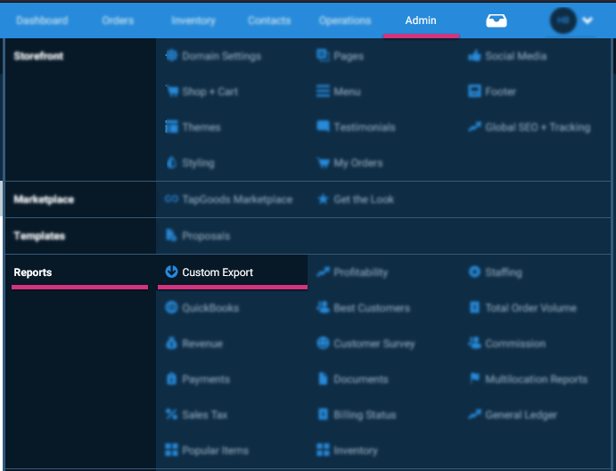 BI Reports: Item History Report – TapGoods