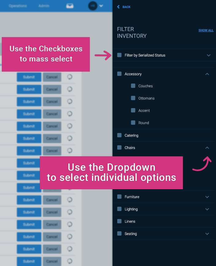 Inventory Count Page in TapGoods PRO – TapGoods