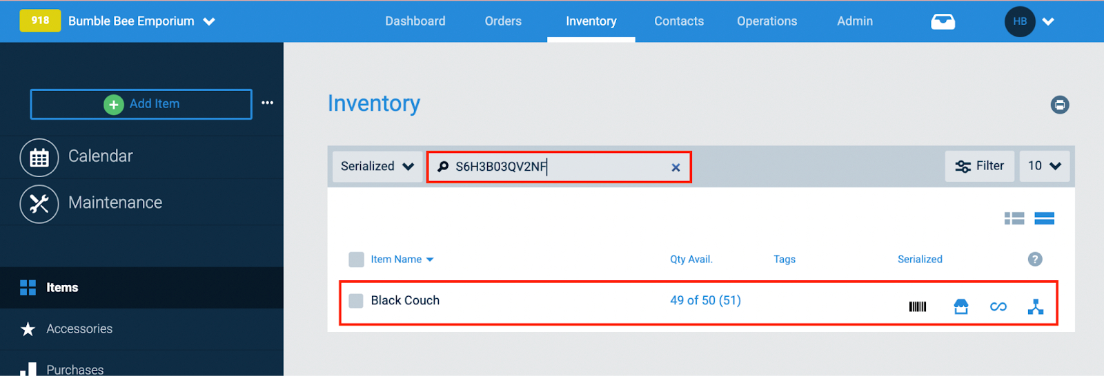How To: Search for Items by Serial Number – TapGoods