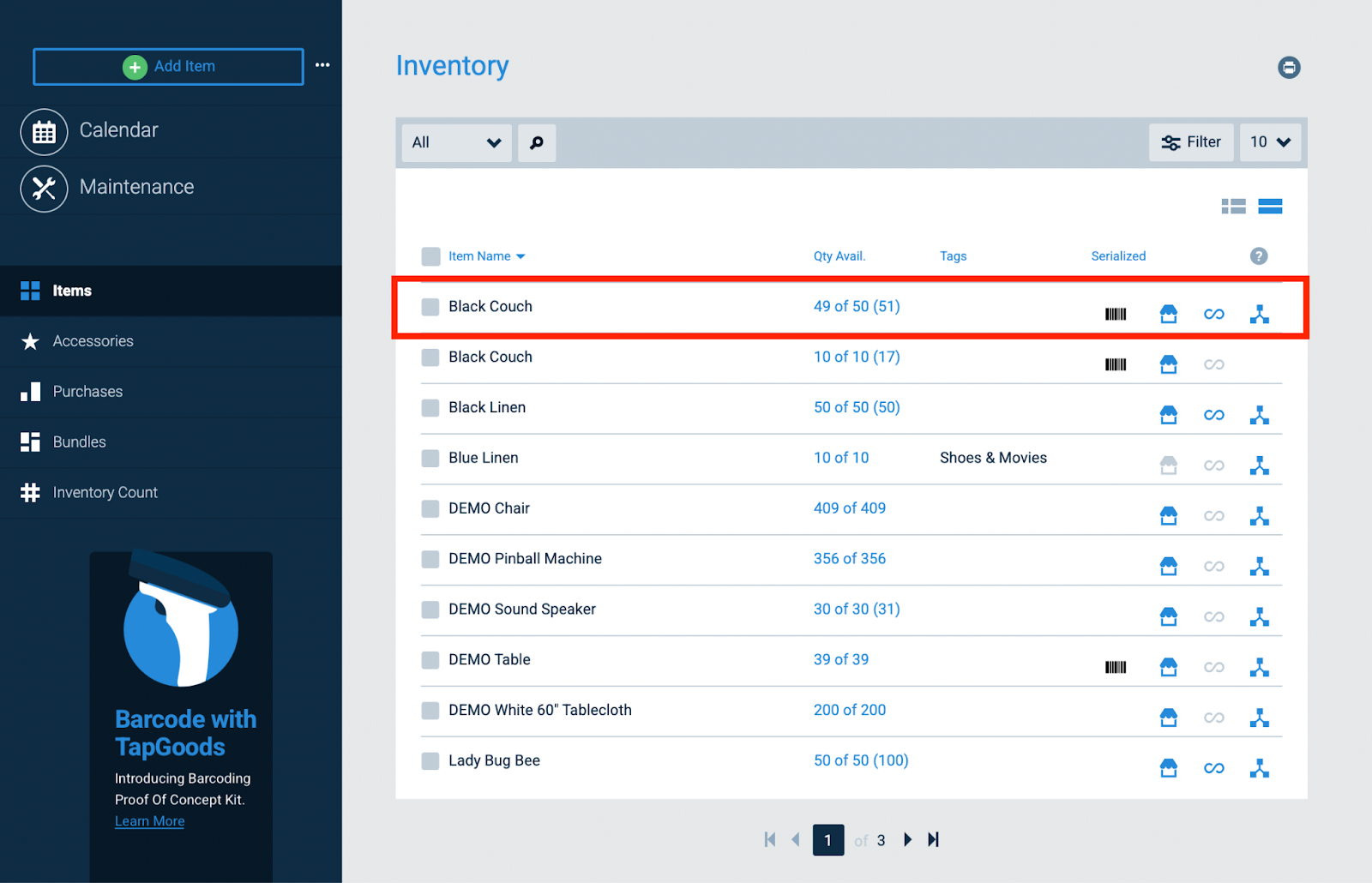 How To: Link to Documents for Serialized Units – TapGoods