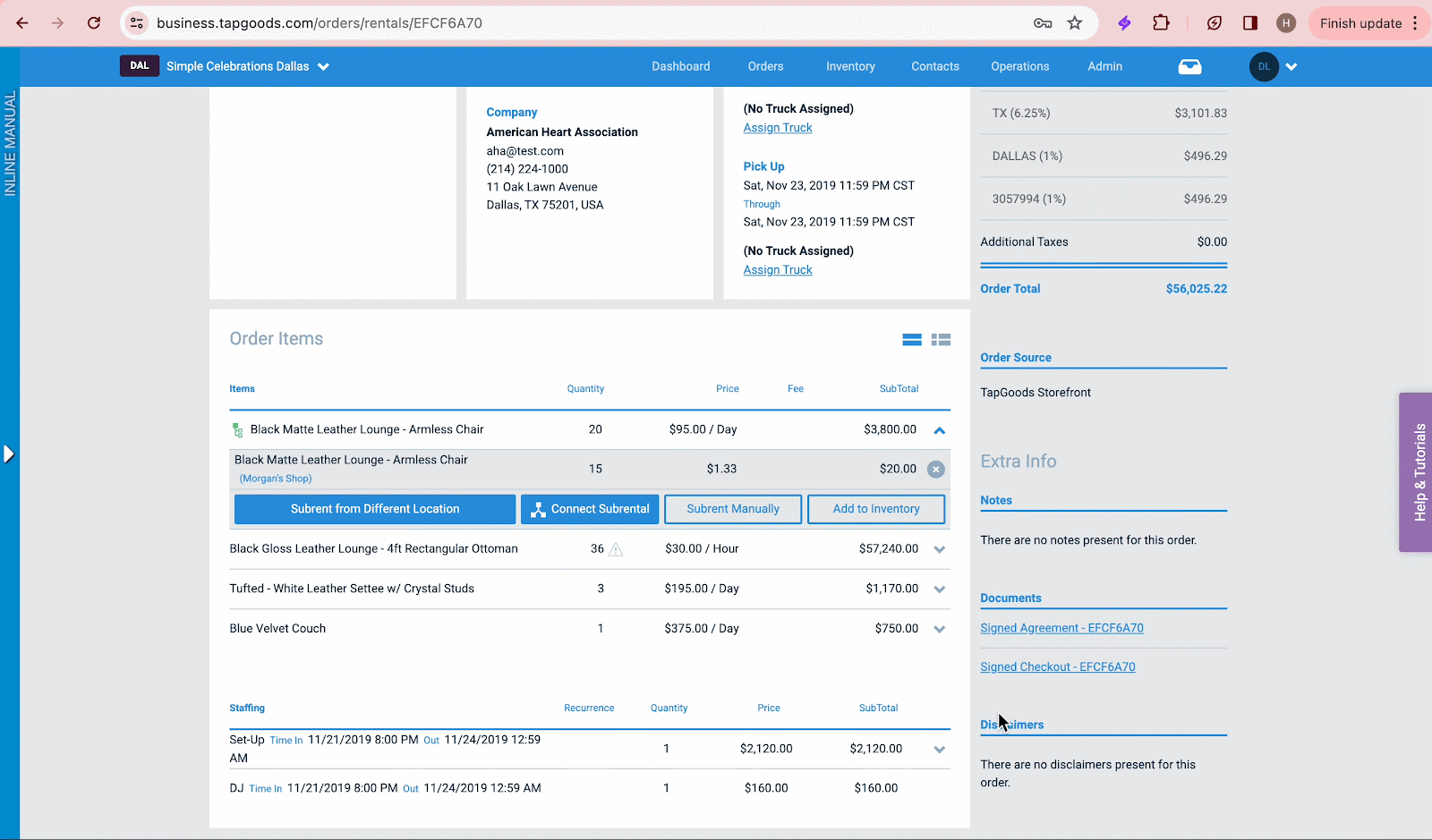 Downloading Documents from Orders – TapGoods