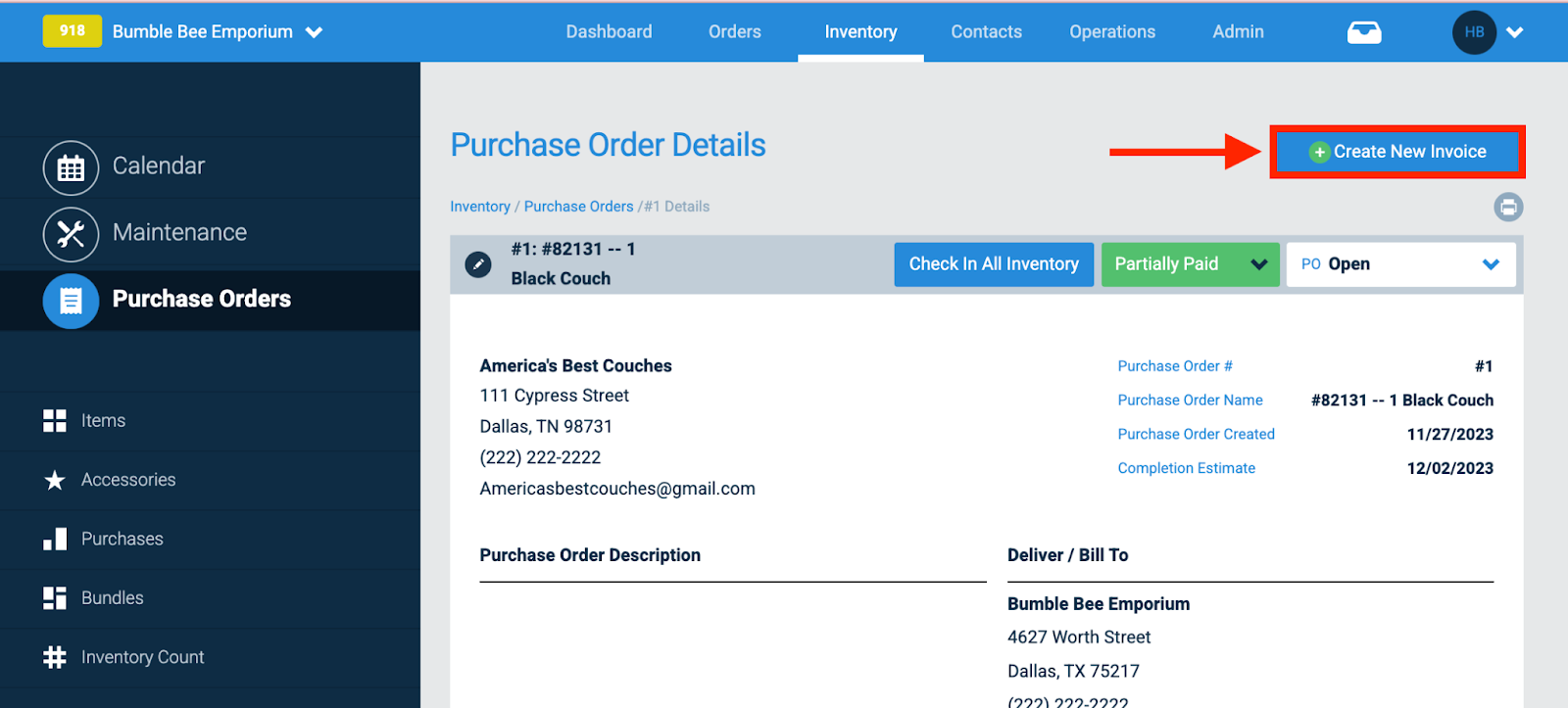 Purchase Order Invoices in TapGoods PRO – TapGoods