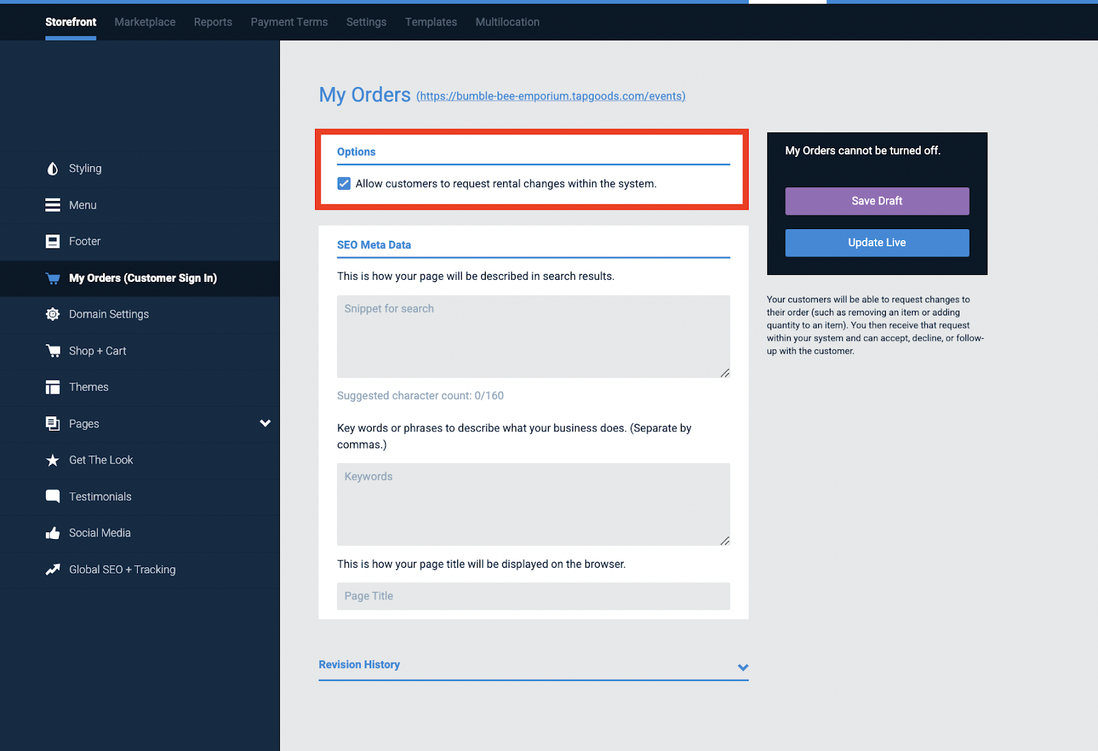 How do Customers Request Changes to Orders? – TapGoods