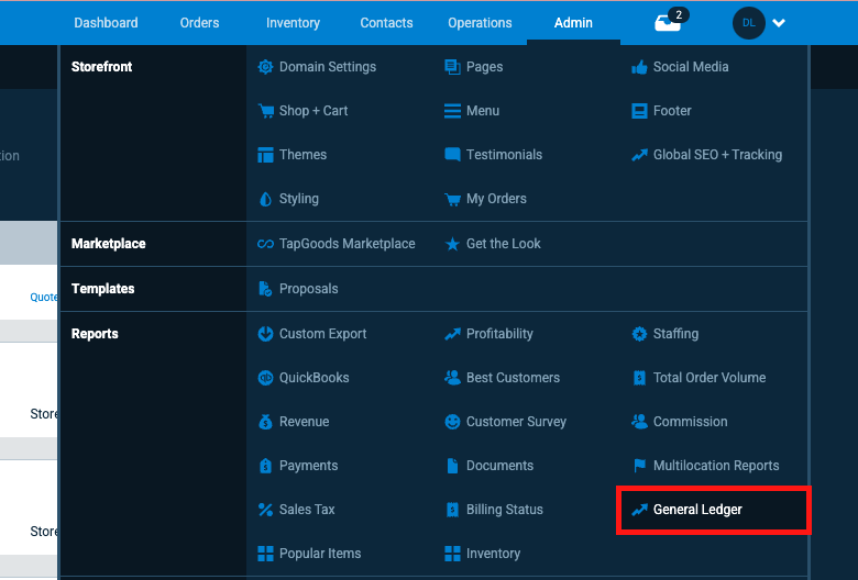 How To: Export your General Ledger Report – TapGoods