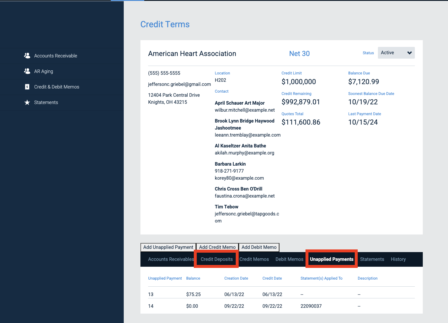 Unapplied Payments in TapGoods PRO – TapGoods