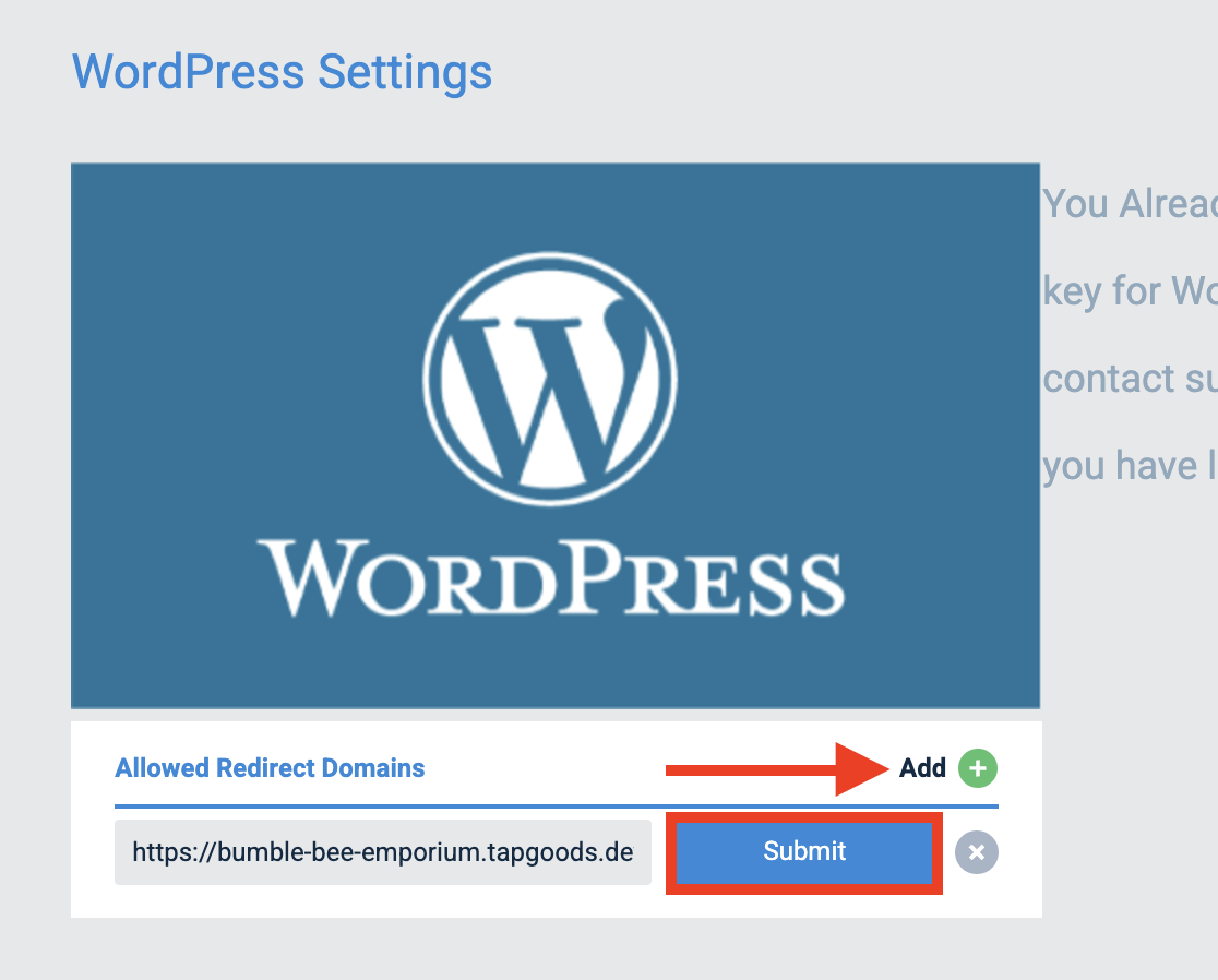 Configuring Your Shop with Redirect Domains | WordPress Plugin – TapGoods