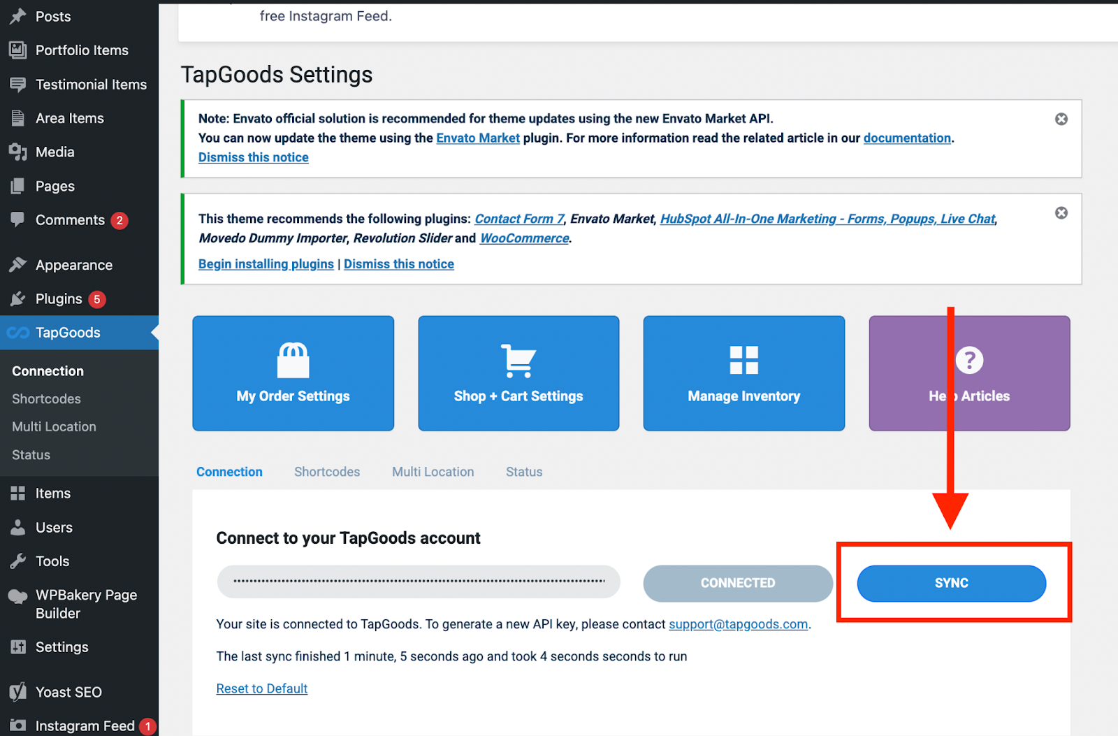 Syncing Inventory from TapGoods to WordPress – TapGoods