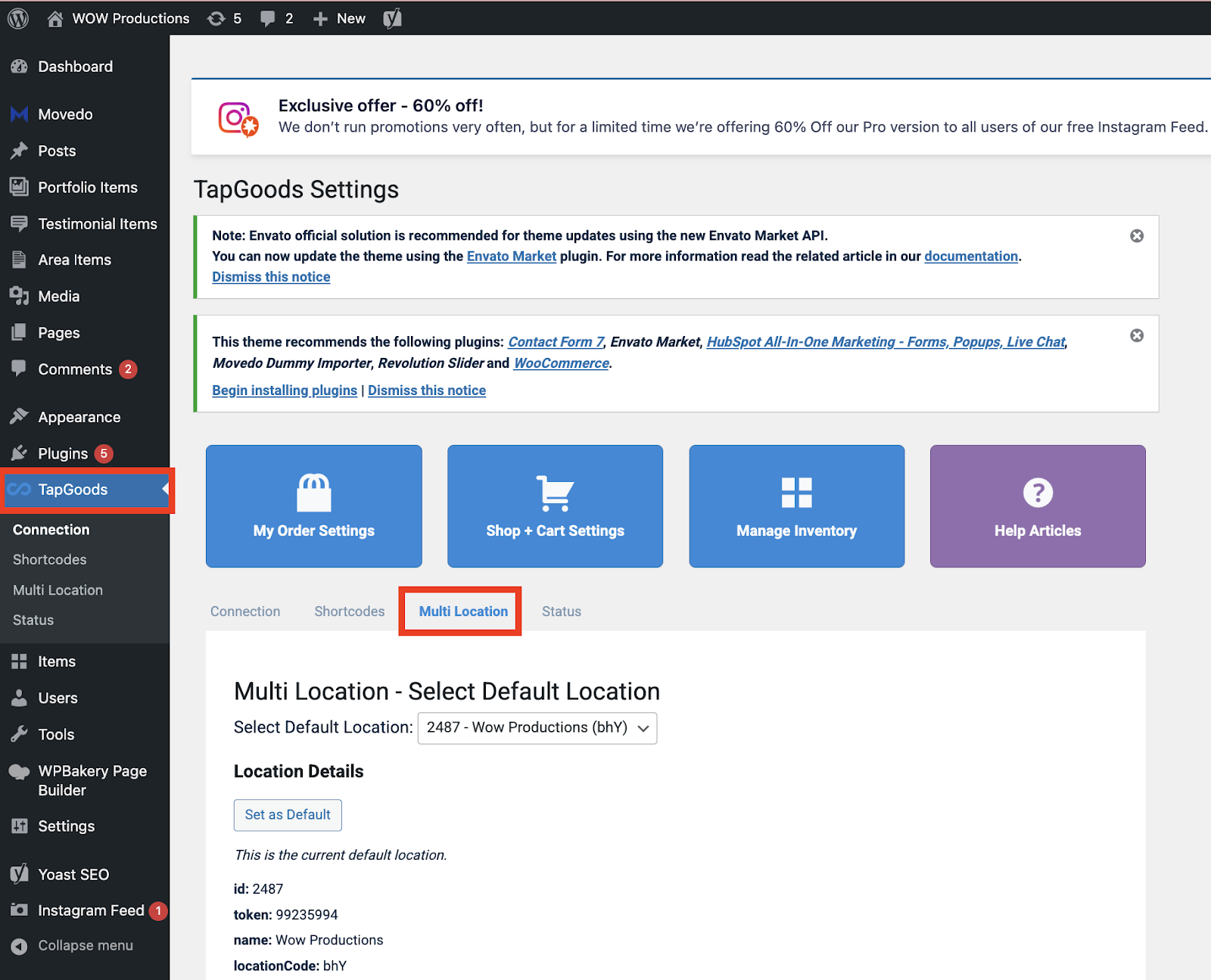 TapGoods WordPress Plugin for Multilocation Businesses – TapGoods