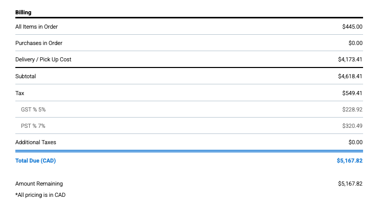 Canadian Sales Tax in TapGoods PRO – TapGoods