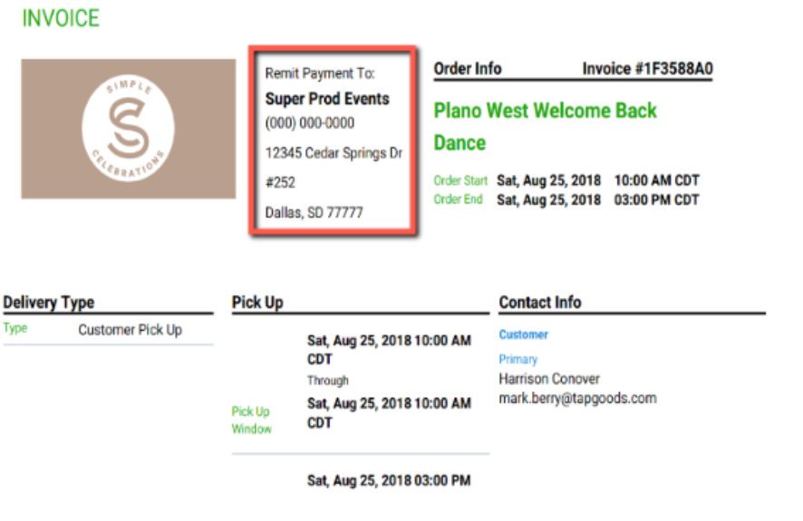Invoices: Adding a Billing Address – TapGoods